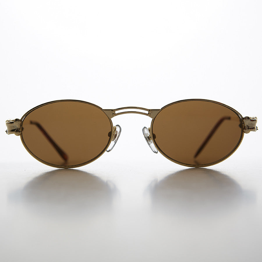 Goth Steampunk Victorian Oval Vintage Sunglass Maxwell Sunglass Museum