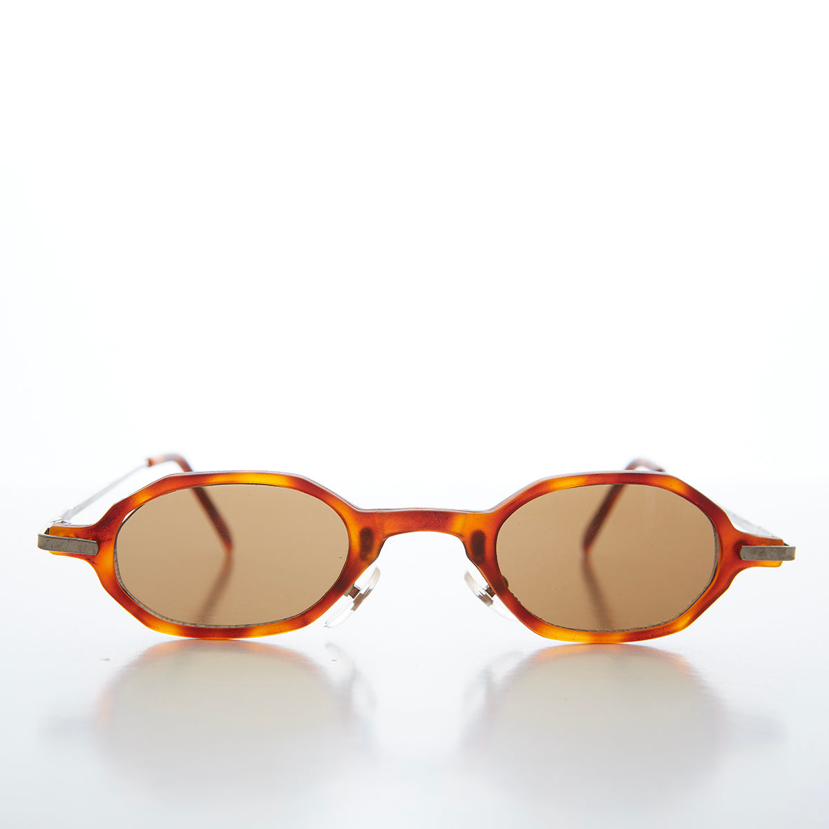 Small Spectacle Vintage Sunglasses - Clay – Sunglass Museum