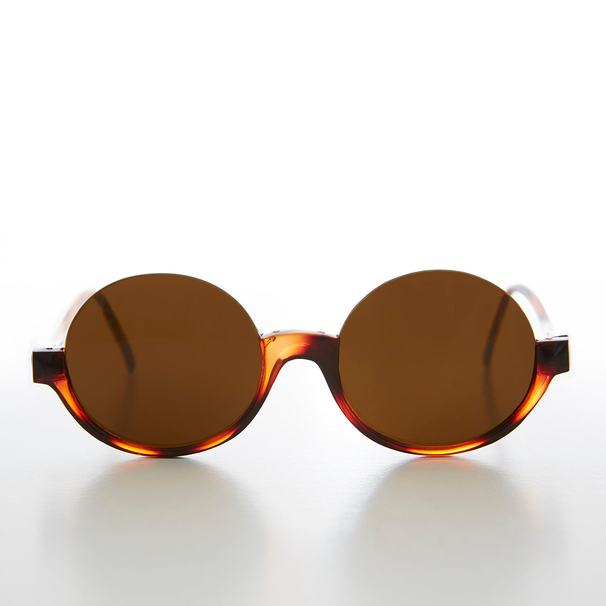 Round Hippie Goth Semi-Rimless 90s Sunglass - Justice – Sunglass Museum