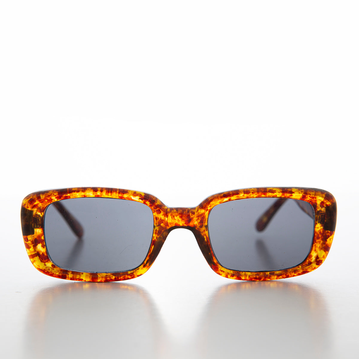 Classic Rectangle Retro Mod Sunglasses - Moss – Sunglass Museum