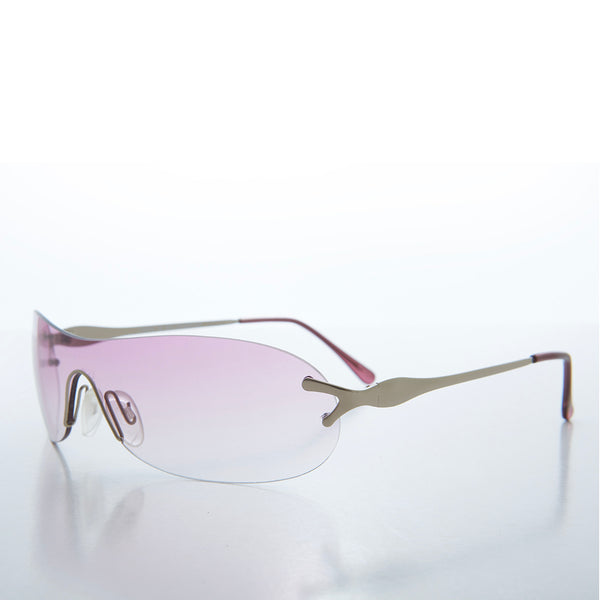 Wrap Around Mono Lens Vintage Sunglasses - Rosen – Sunglass Museum