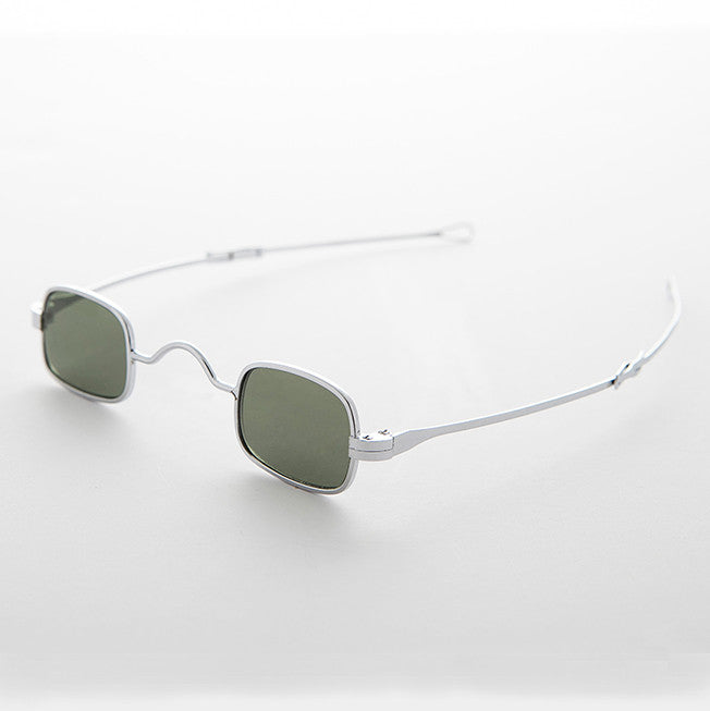 Small Square Spectacle Sunglass with Sliding Adjustable Temples ...