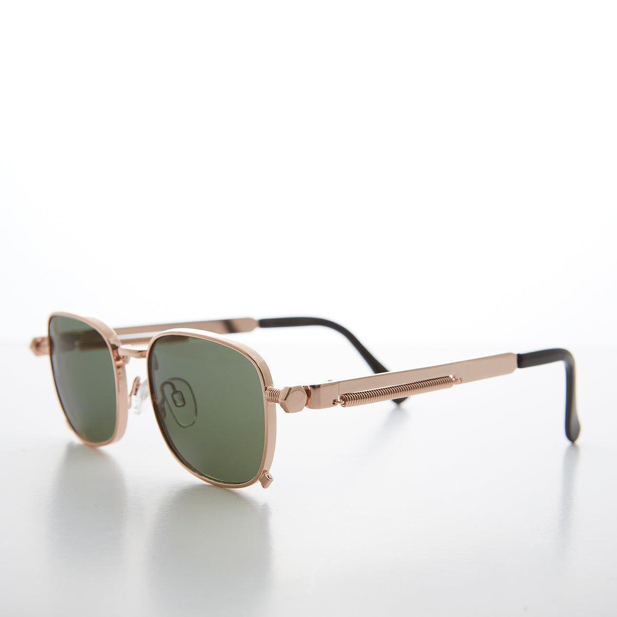 Tailored Steampunk Gold Sunglass with Industrial Temples - Tyga 1 ...